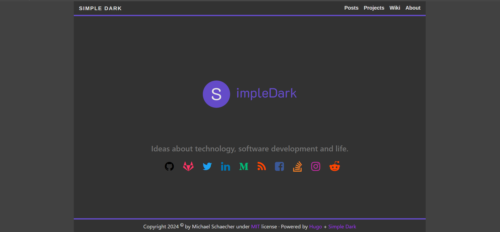 Simple Dark